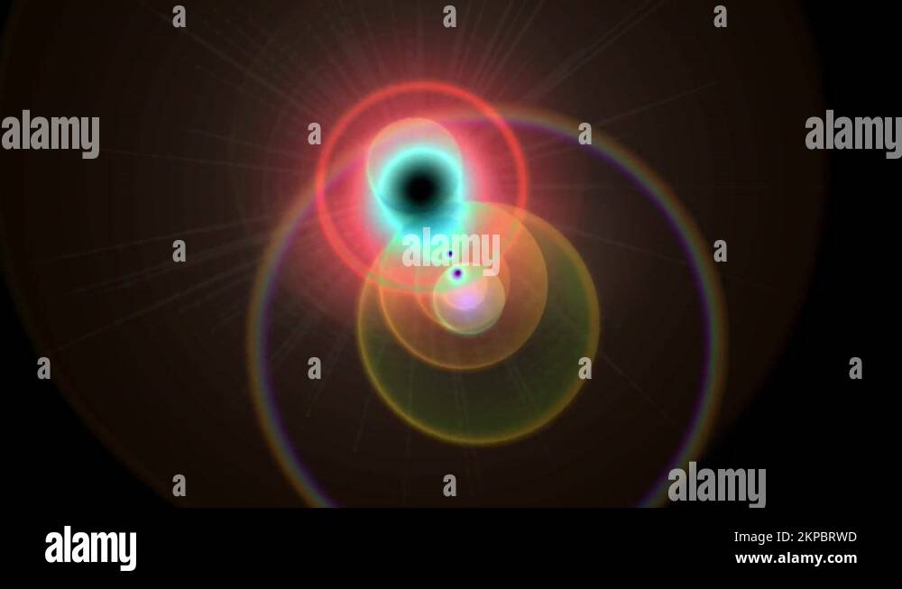 Solarize sun ray rotate animation background. 2D rendered computer ...