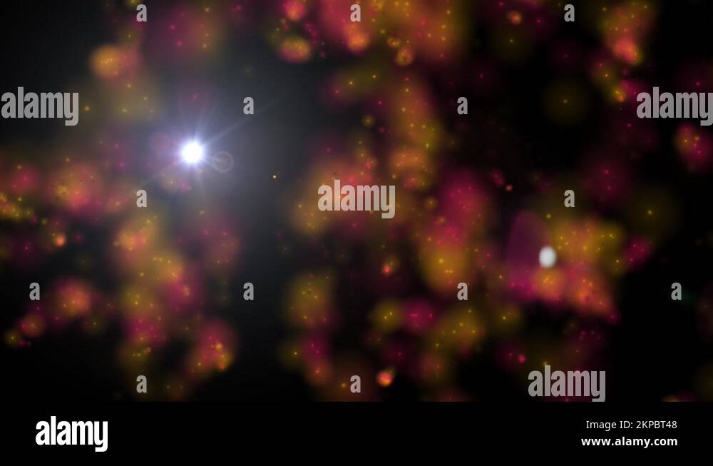 Glow star blinking with blurry red dot animation. Star blinking effect ...