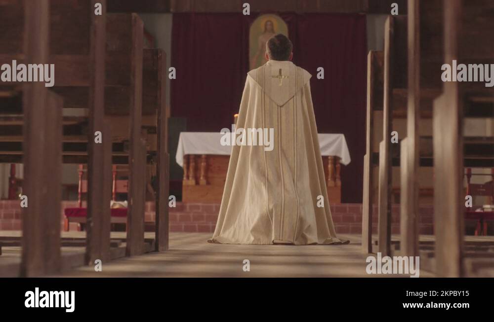Priest at altar rear view Stock Videos & Footage - HD and 4K Video ...