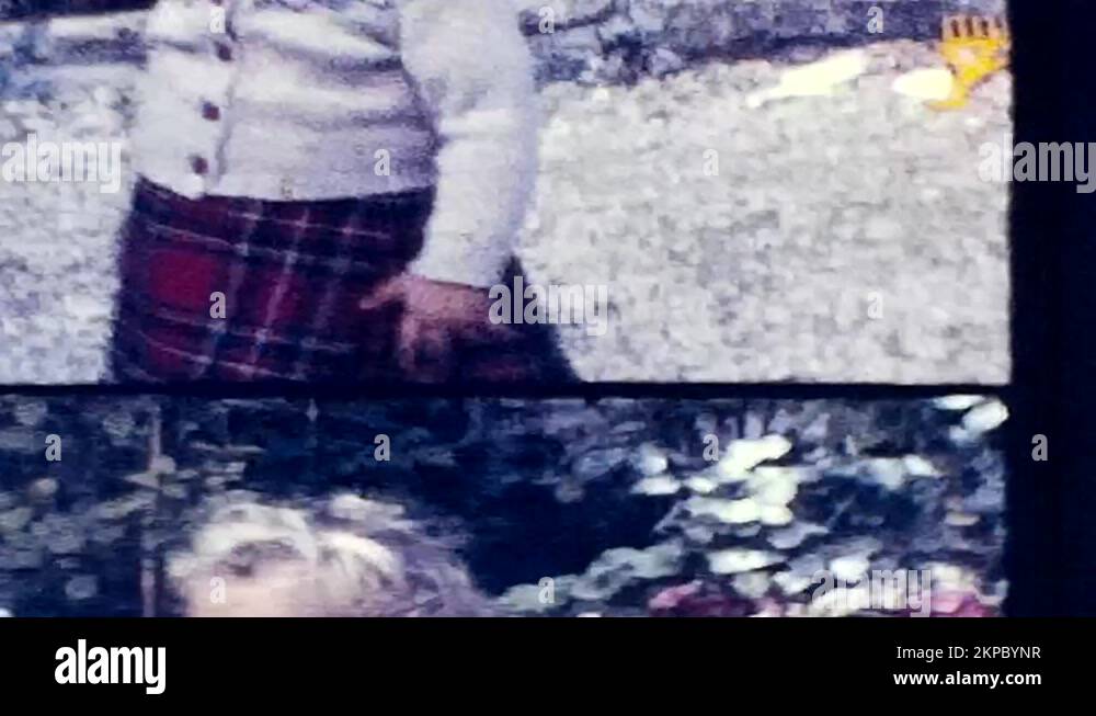 Antique retro vintage 8mm footage of little girl old film with ...