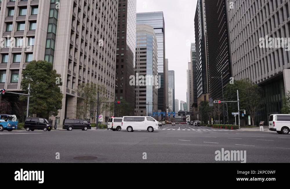 Marunouchi Streets of Tokyo, Road and Neighborhoods of Japan 4k Stock ...