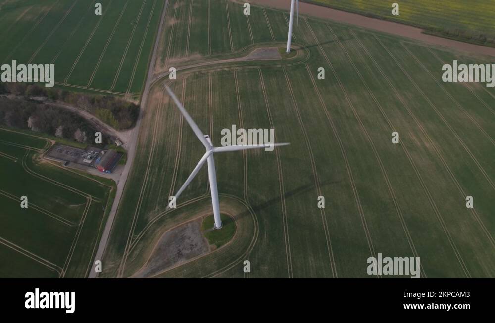 View of wind turbine english aerial Stock Videos & Footage - HD and 4K ...