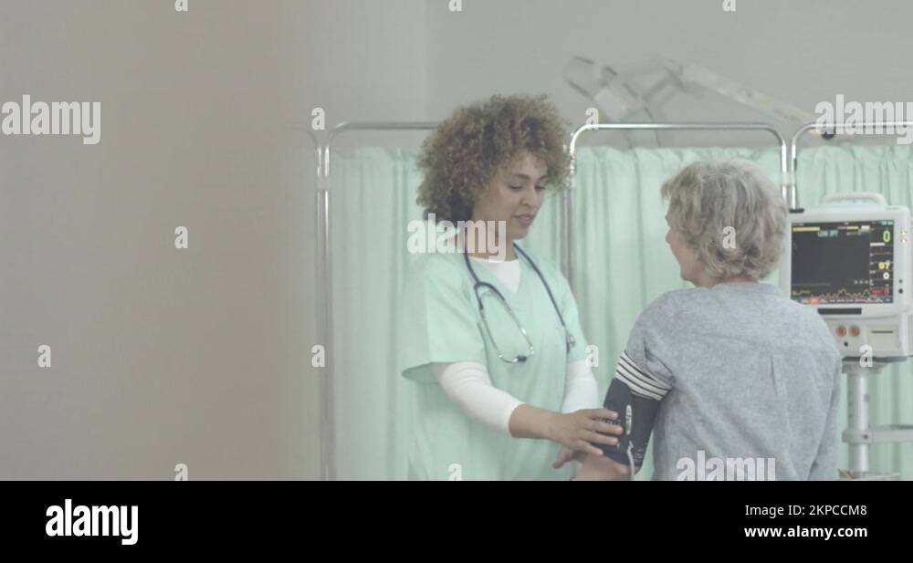 Female nurse checking blood pressure Stock Videos & Footage - HD and 4K ...