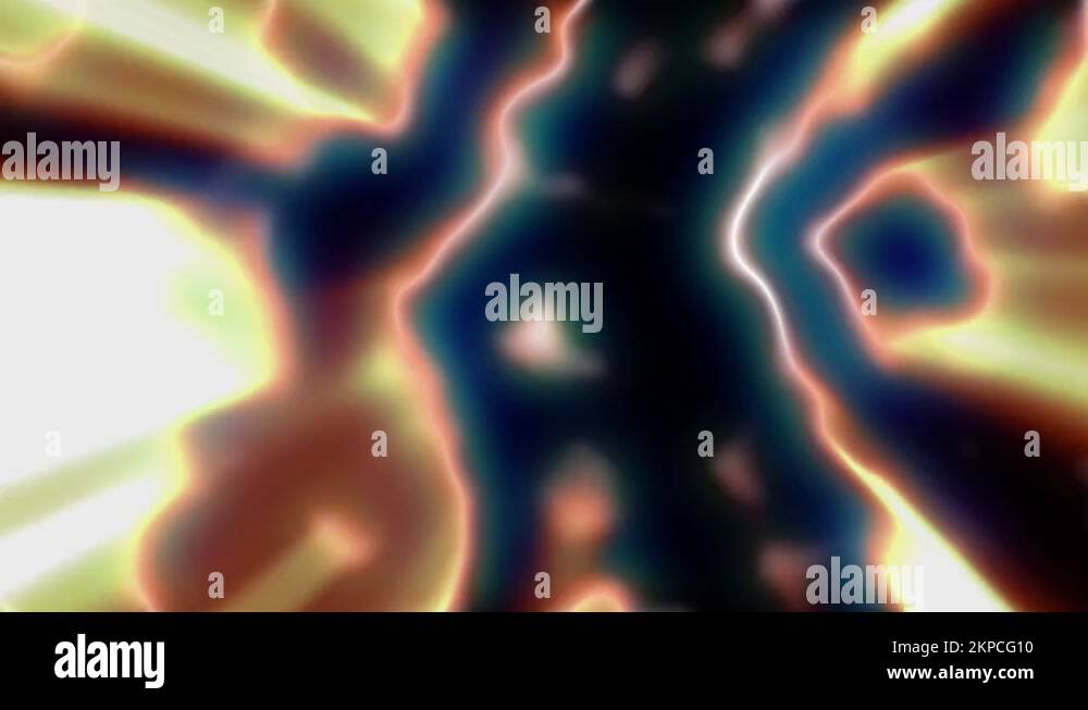 Motion plasma with orange ray effect abstract animation. 2D rendered ...