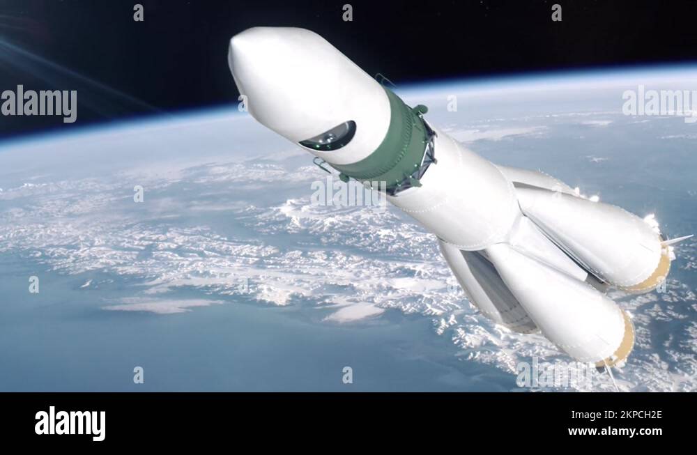 Soviet Vostok Space Rocket Flyby Stock Video Footage - Alamy