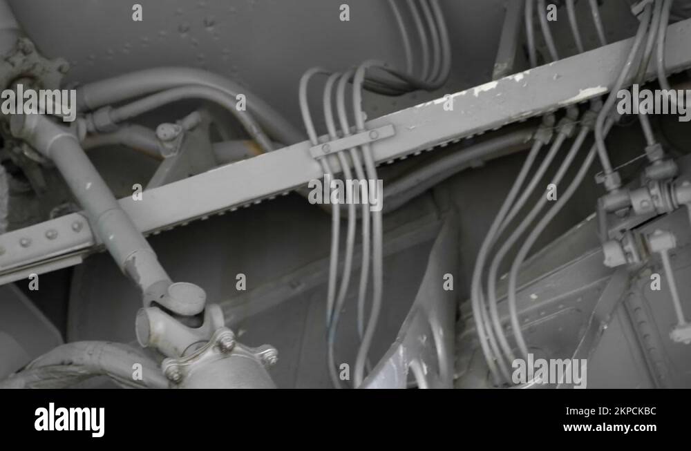 The structure of the landing gear of the aircraft, its location in the ...