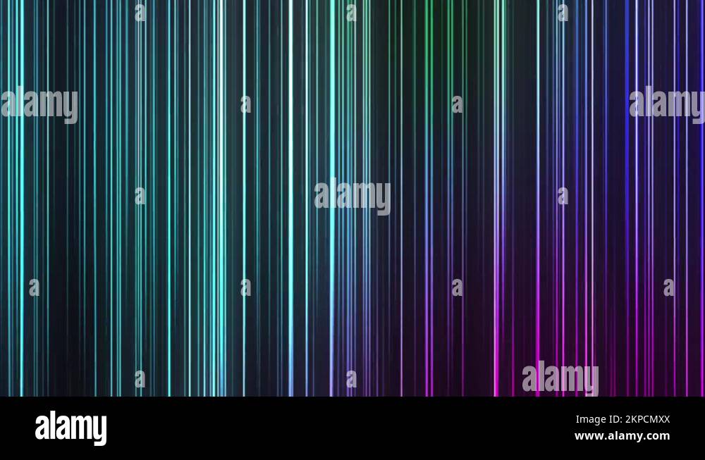Animated background with moving vertical lines in blue with shining and ...