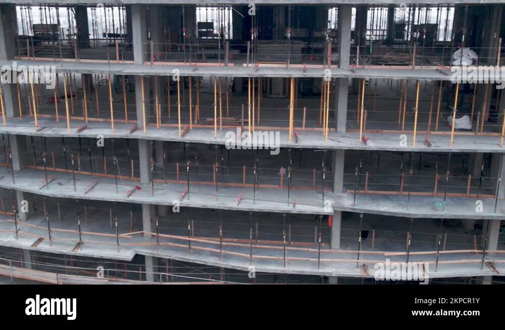 Scaffolding high rise building new construction Stock Videos & Footage ...