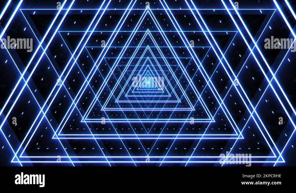 Seamless Loop Abstract Retro Triangle Star VJ Loop Infinity Zoom ...