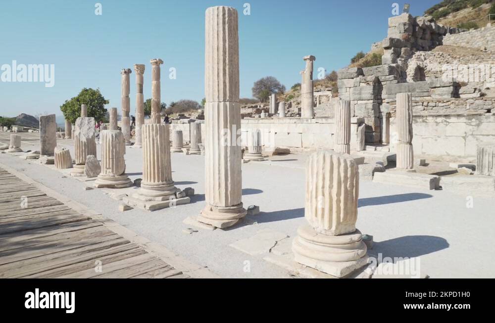 Ephesus turkey archeology columns Stock Videos & Footage - HD and 4K ...