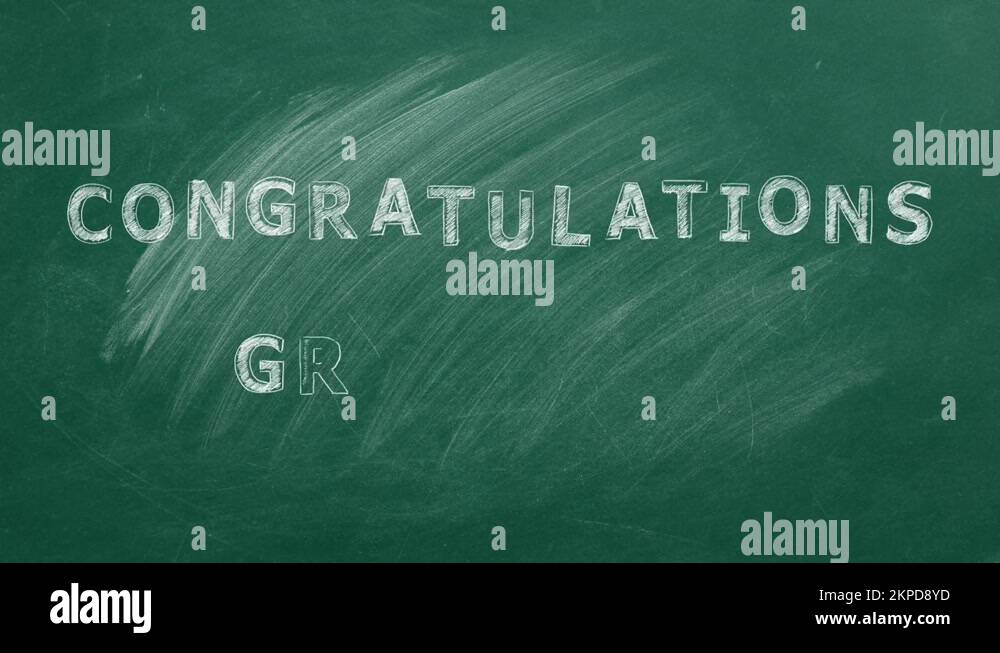 Congratulations graduates. Animated chalkboard illustration Stock Video ...