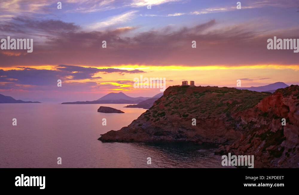 Greek temple landscape sunset Stock Videos & Footage - HD and 4K Video ...