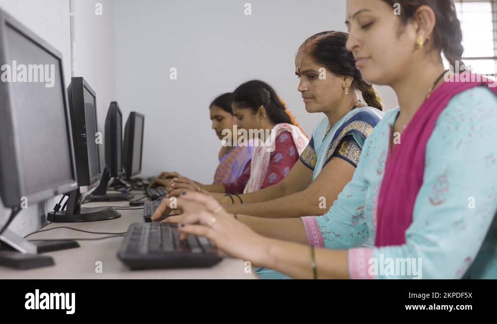 Women learning computer india Stock Videos & Footage - HD and 4K Video ...
