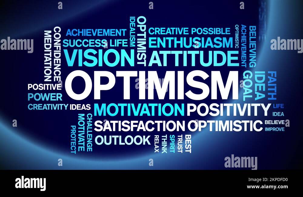 Optimism animated word cloud,animation text kinetic typography seamless loop Stock Video Footage ...