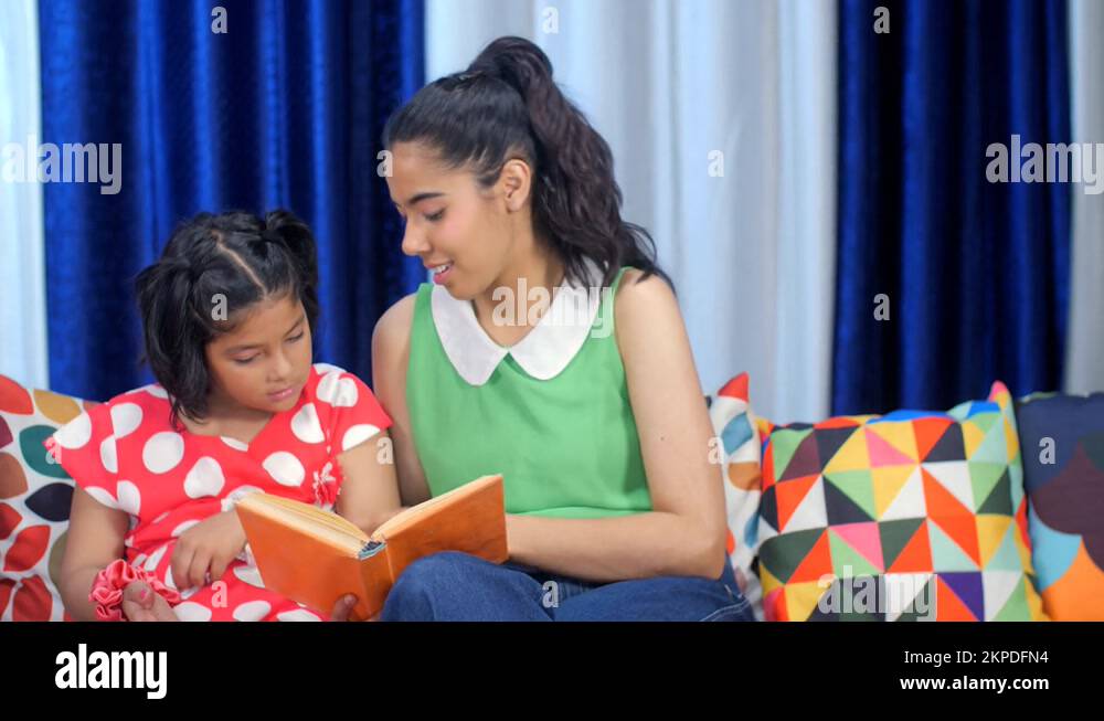 Elder Sister Teaching Younger Sister Stock Videos And Footage Hd And 4k