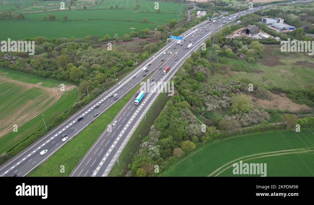 The M25 M1 Motorway Junction Stock Videos And Footage Hd And 4k Video