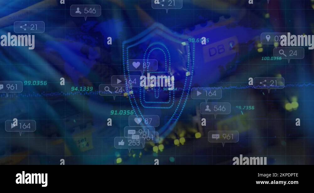Multiple numbers over security shield Stock Videos & Footage - HD and 4K Video Clips - Alamy