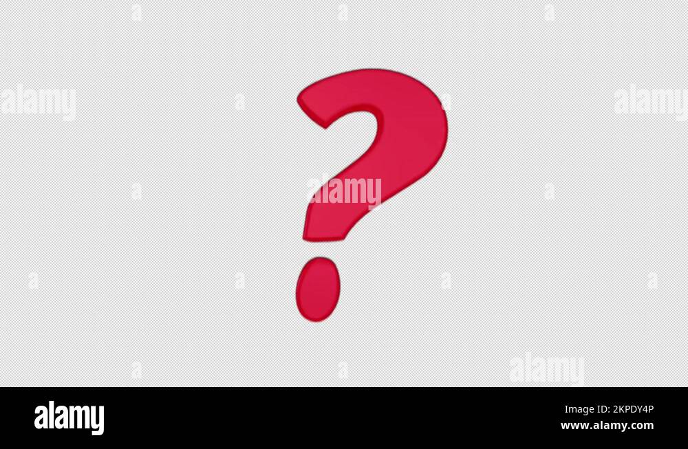 Question Mark - Animation - Loop - 4k - Alpha Channel Stock Video ...
