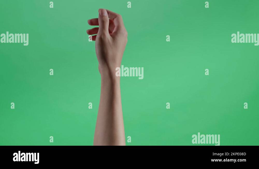 hand Green screen (25)aHand Pull To Down On Green Screen Background ...