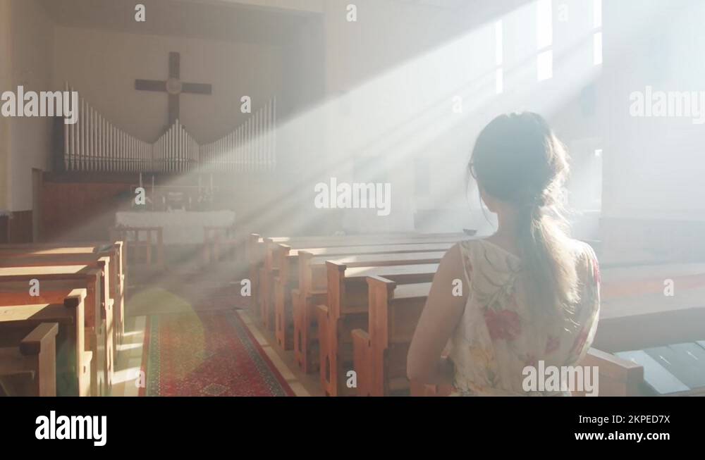 Young girl in church Stock Videos & Footage - HD and 4K Video Clips - Alamy