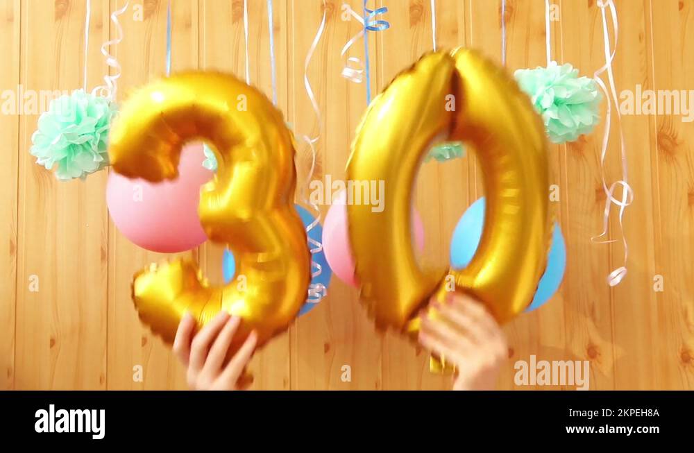 Thirty years happy birthday Stock Videos & Footage - HD and 4K Video ...
