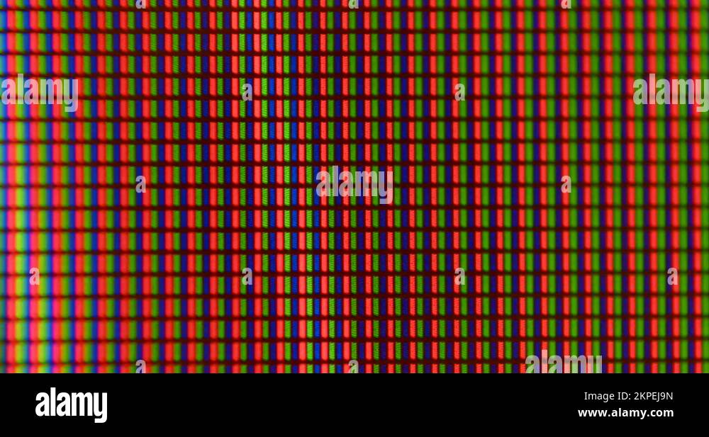 The movement of the pattern of light lines on the RGB LED screen Stock ...