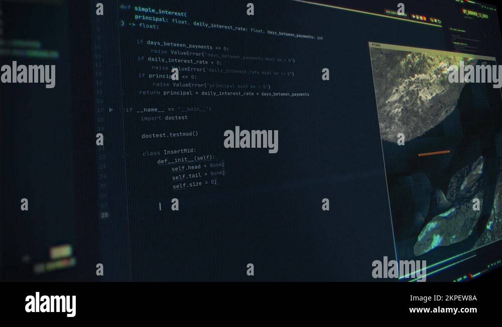 Robotic Ai Script Coding Modern Server Network For Map Navigation ...