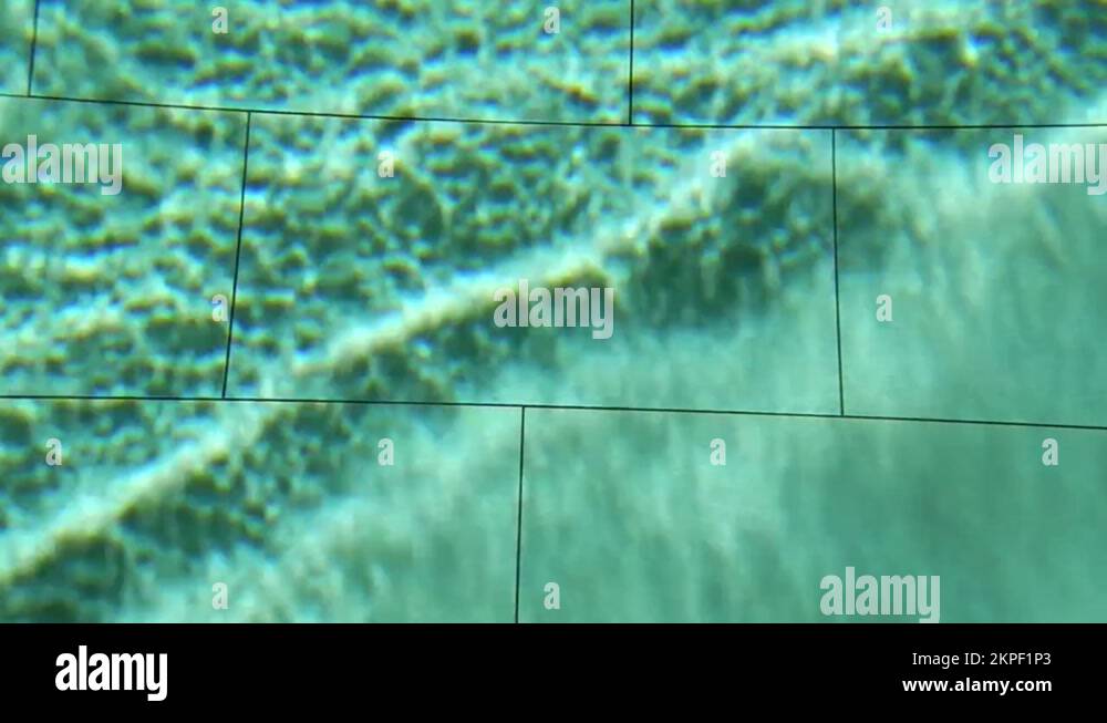 Swimming Pool with Sunlight Effect and Wave Underwater in Water Stock ...