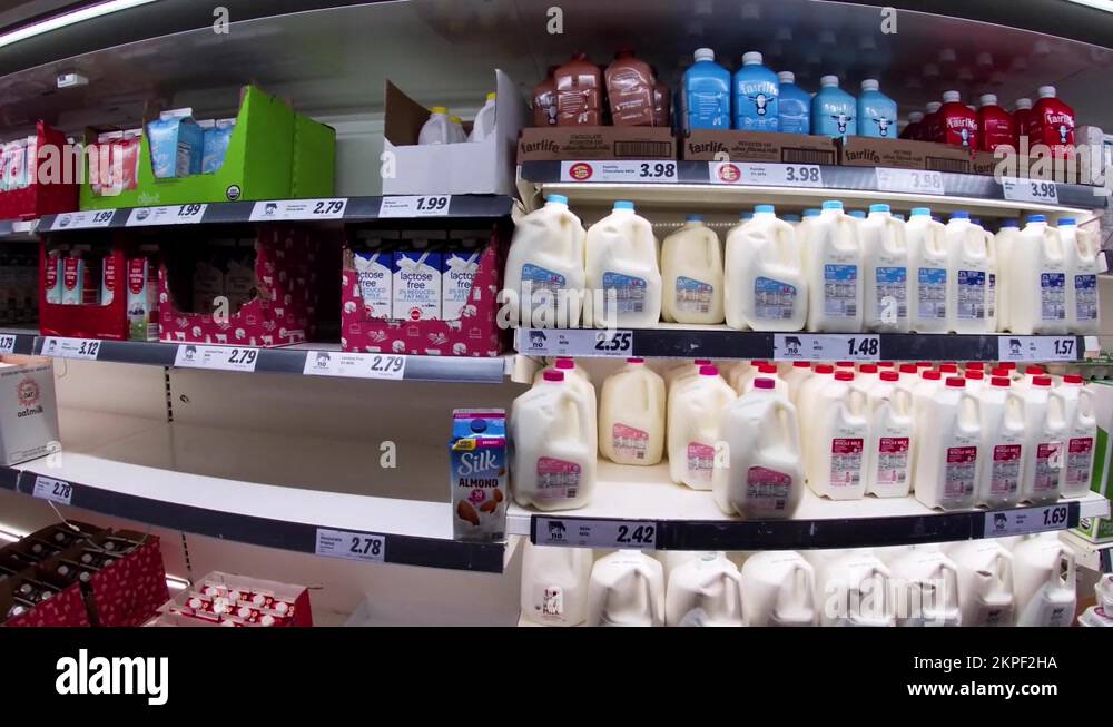 Grocery store milk section Stock Videos & Footage - HD and 4K Video ...