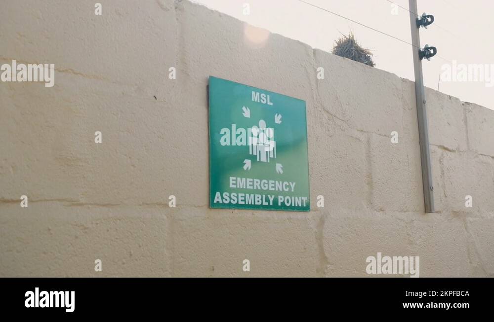 Safety assembly point sign Stock Videos & Footage - HD and 4K Video ...
