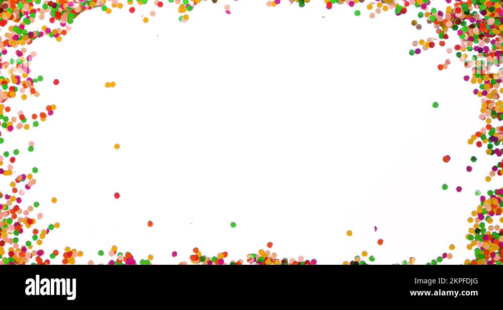 Background with colorful confetti. Looped 4K stop motion animation ...