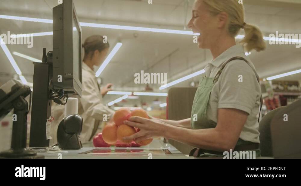 Female supermarket checkout Stock Videos & Footage - HD and 4K Video ...