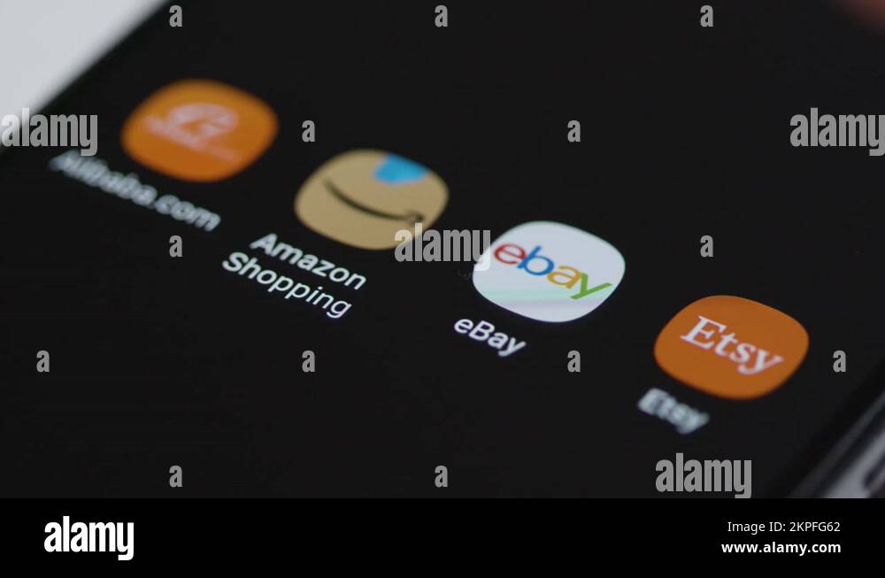 Ebay app logo Stock Videos & Footage - HD and 4K Video Clips - Alamy