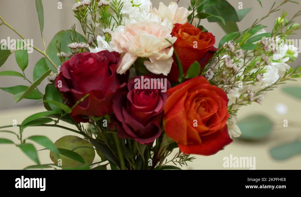 Rose flower vase flower vase Stock Videos & Footage - HD and 4K Video ...