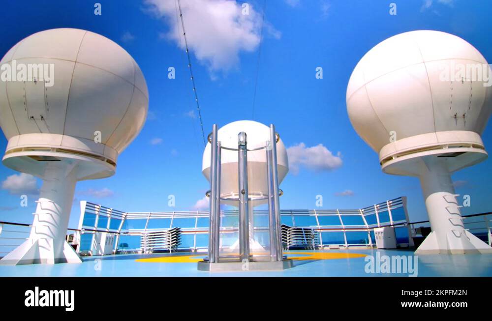 amazing unique wide angle image from a cruise ship where we see the ...
