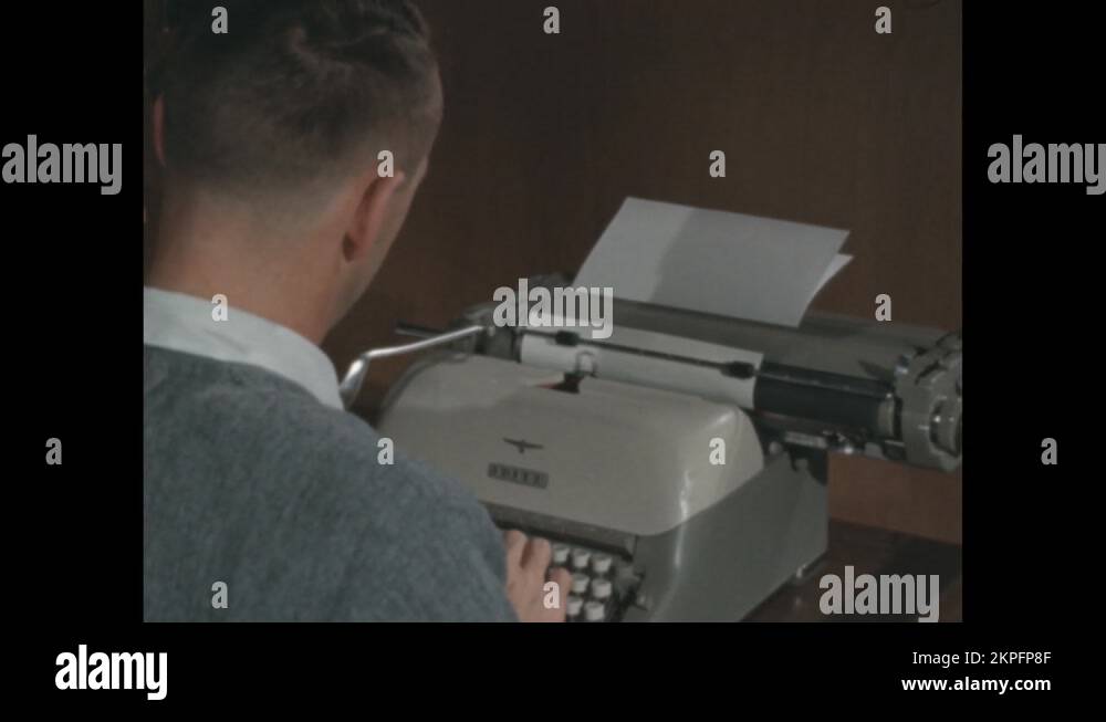 Typing letter 1950s Stock Videos & Footage - HD and 4K Video Clips - Alamy