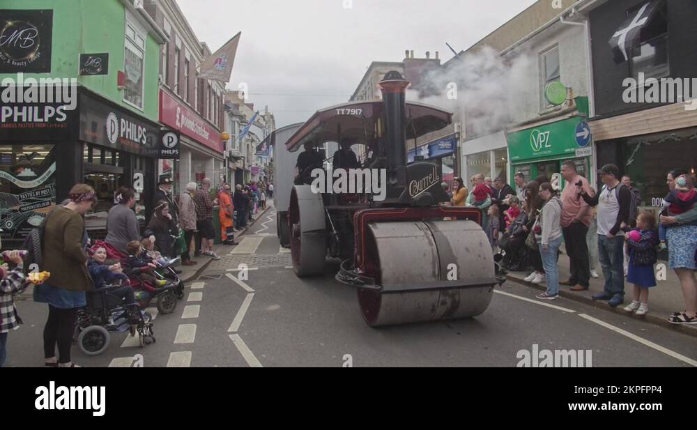 Steam Engine Parade During The Annual Camborne Trevithick Day In ...