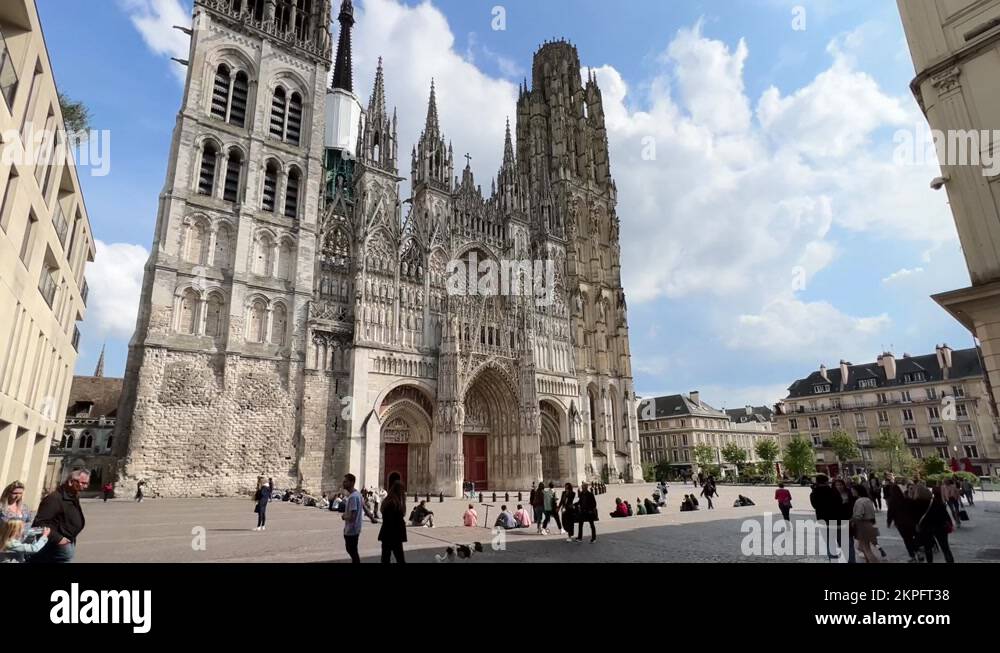 Rouen cathedral rouen normandy Stock Videos & Footage - HD and 4K Video ...