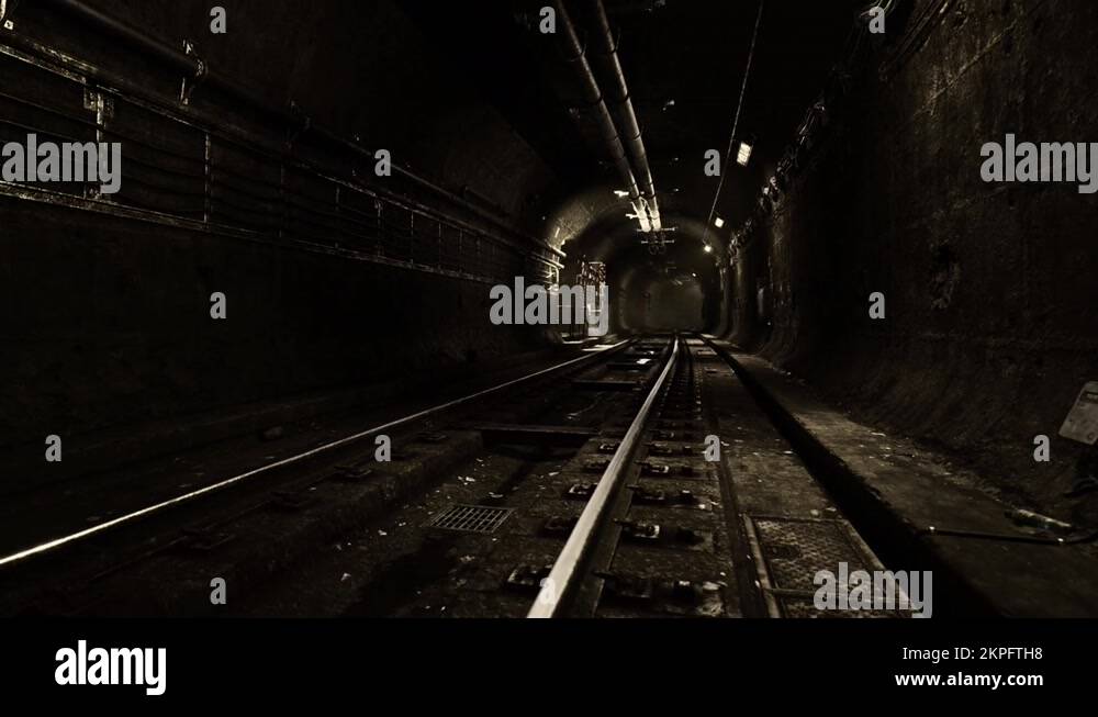 Deep metro tunnel under construction Stock Video Footage - Alamy