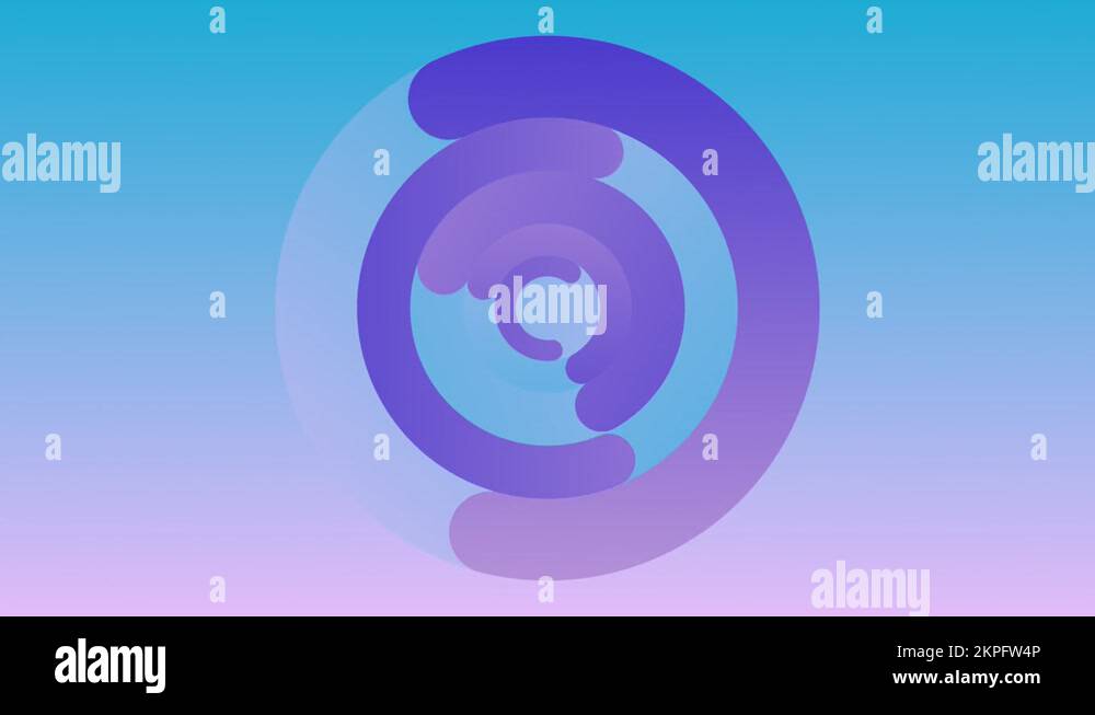 Gradient seamless looped animated background. Circle ring minimal ...