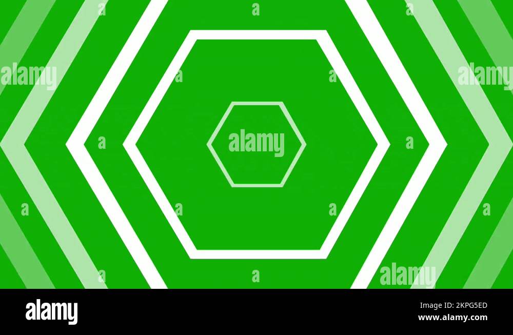 Expanding hexagonal shapes green screen motion graphics Stock Video Footage - Alamy