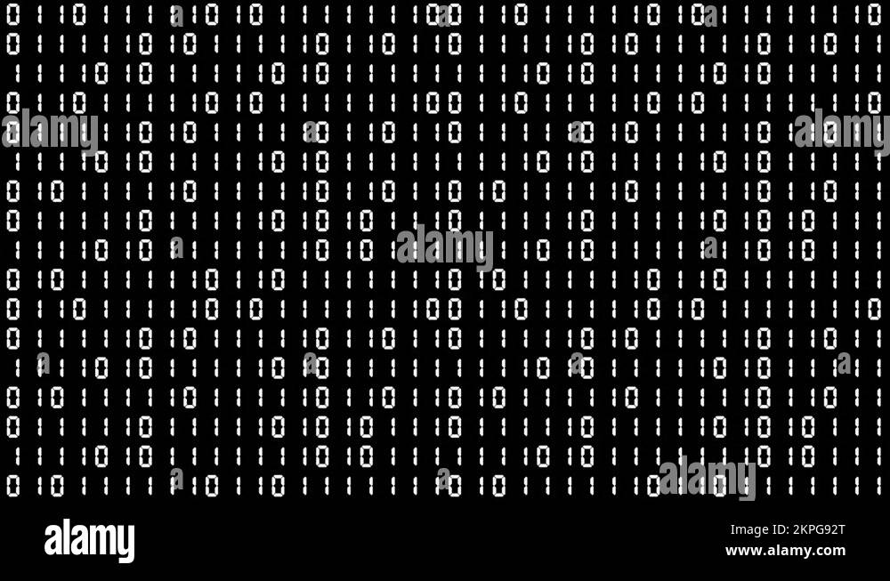 Binary Numbers In Random Order Seamless Loop Motion Background 4k Stock Video Footage Alamy