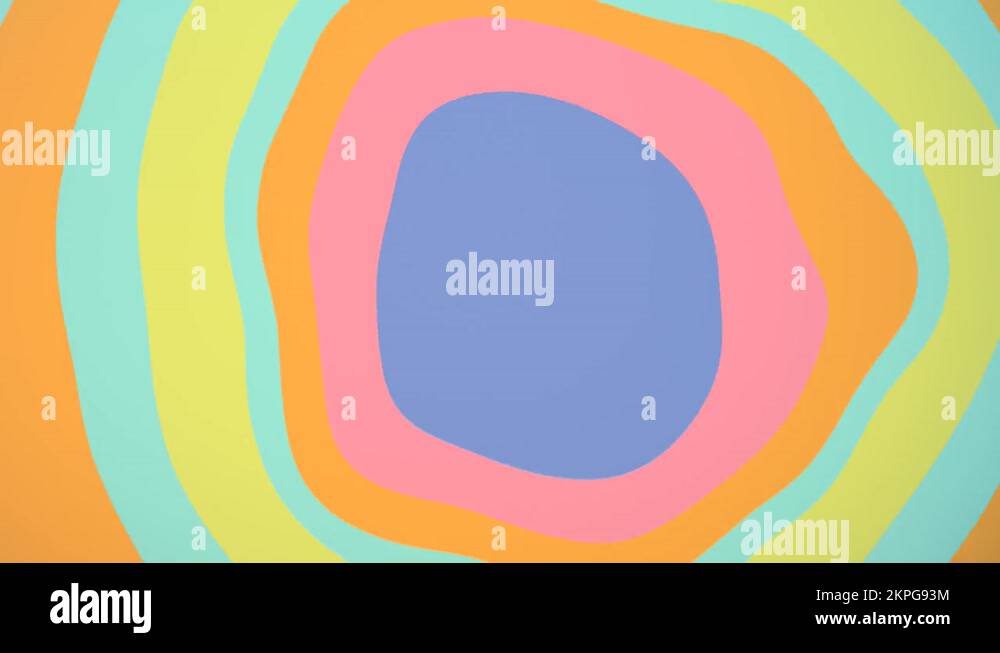 Pastel color background with seamless loop motion wavy elements. 4k ...