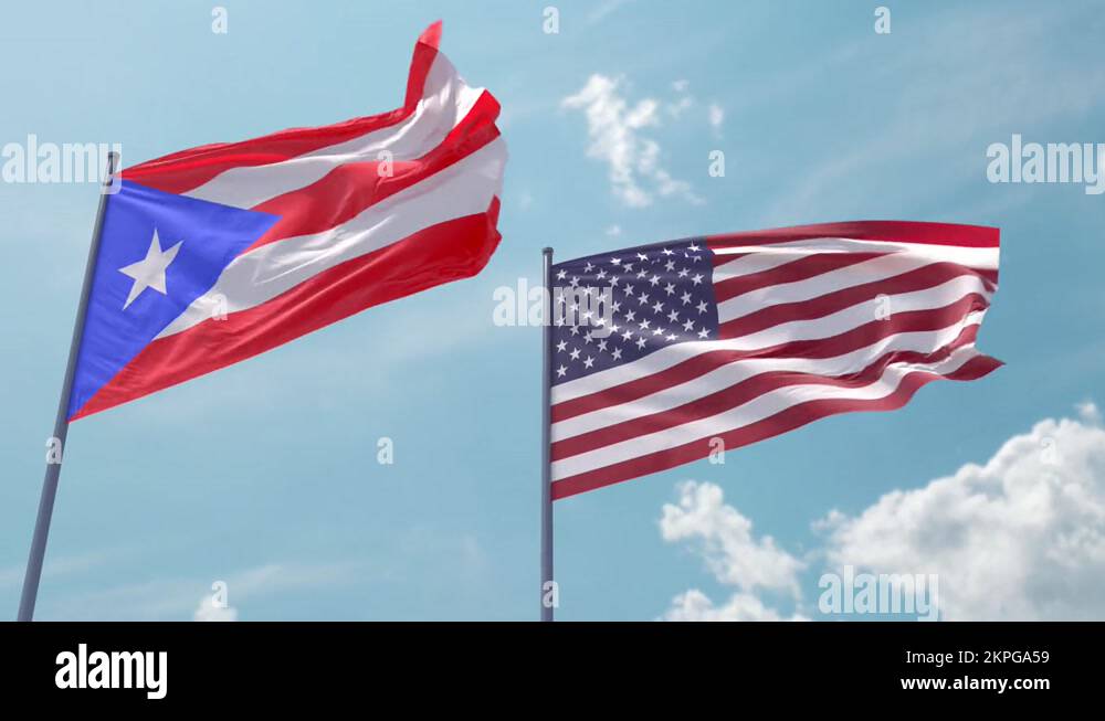 Puerto rico flag and usa flag Stock Videos & Footage - HD and 4K Video ...