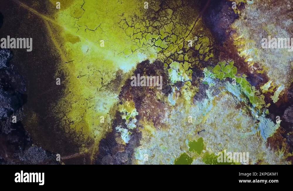 Unique terrestrial hydrotermal system known for unearthy colours and ...