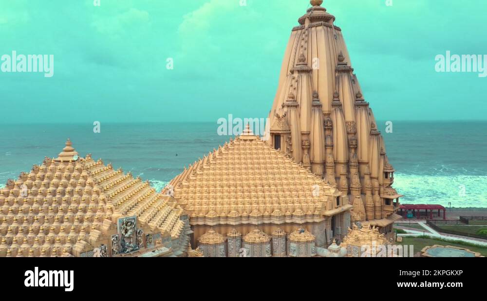 The most famous Indian God Temple named Somnath Mahadev Temple at ...