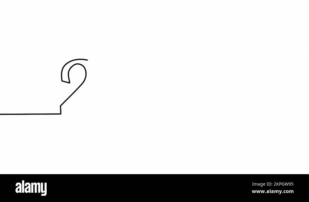 Appearing Text 2023 Continuous One Line Drawing. Black outline nubmer ...