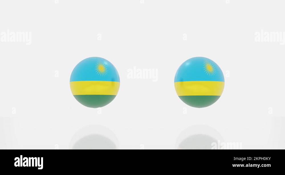 Rwanda flag symbol Stock Video Footage - Alamy