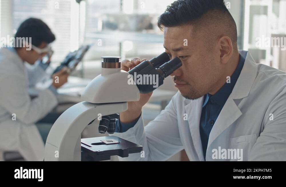 Engineer work looking microscope Stock Videos & Footage - HD and 4K ...