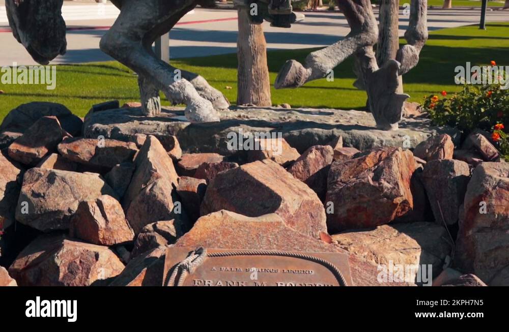Palm Springs memorial stone commemorative plaque in honour of iconic ...